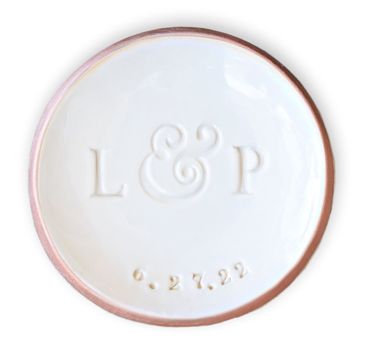 Personalized Wedding Plate Gift, Custom Ring Dishes, Prima Pottery